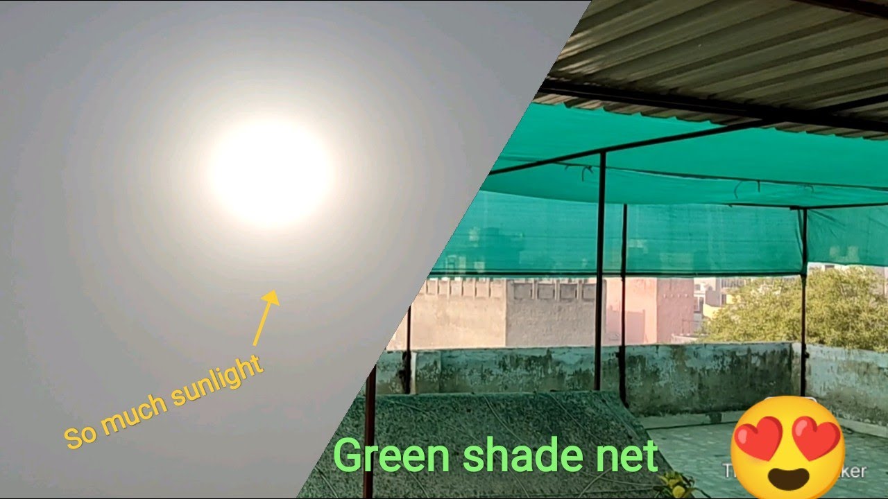 Green net on terrace [ how to install green shade on terrace net in ...