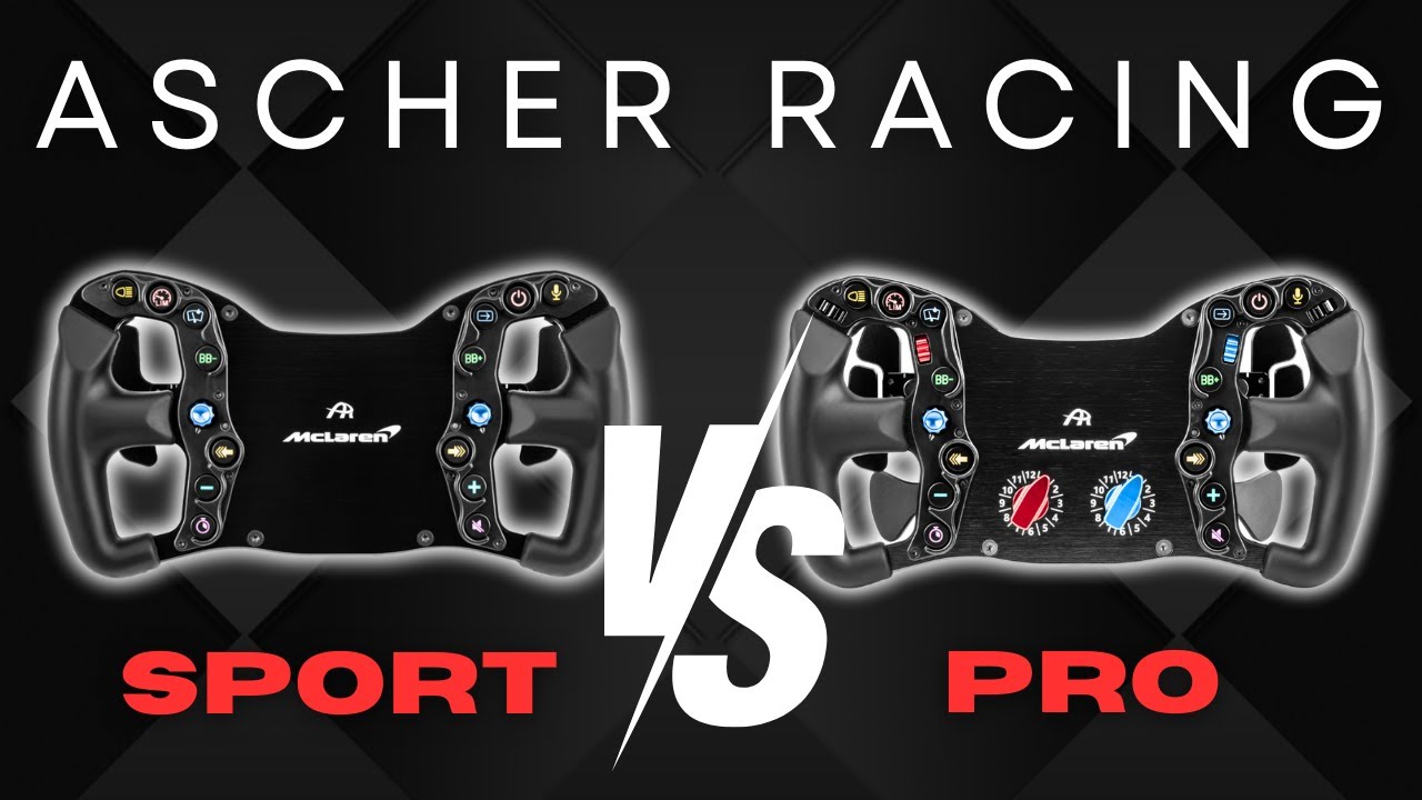 Ascher Racing's McLaren Sim Racing Wheels | Which one is right for you ...