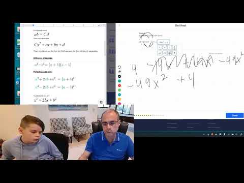 JM multiplying and factoring Unit Test - YouTube