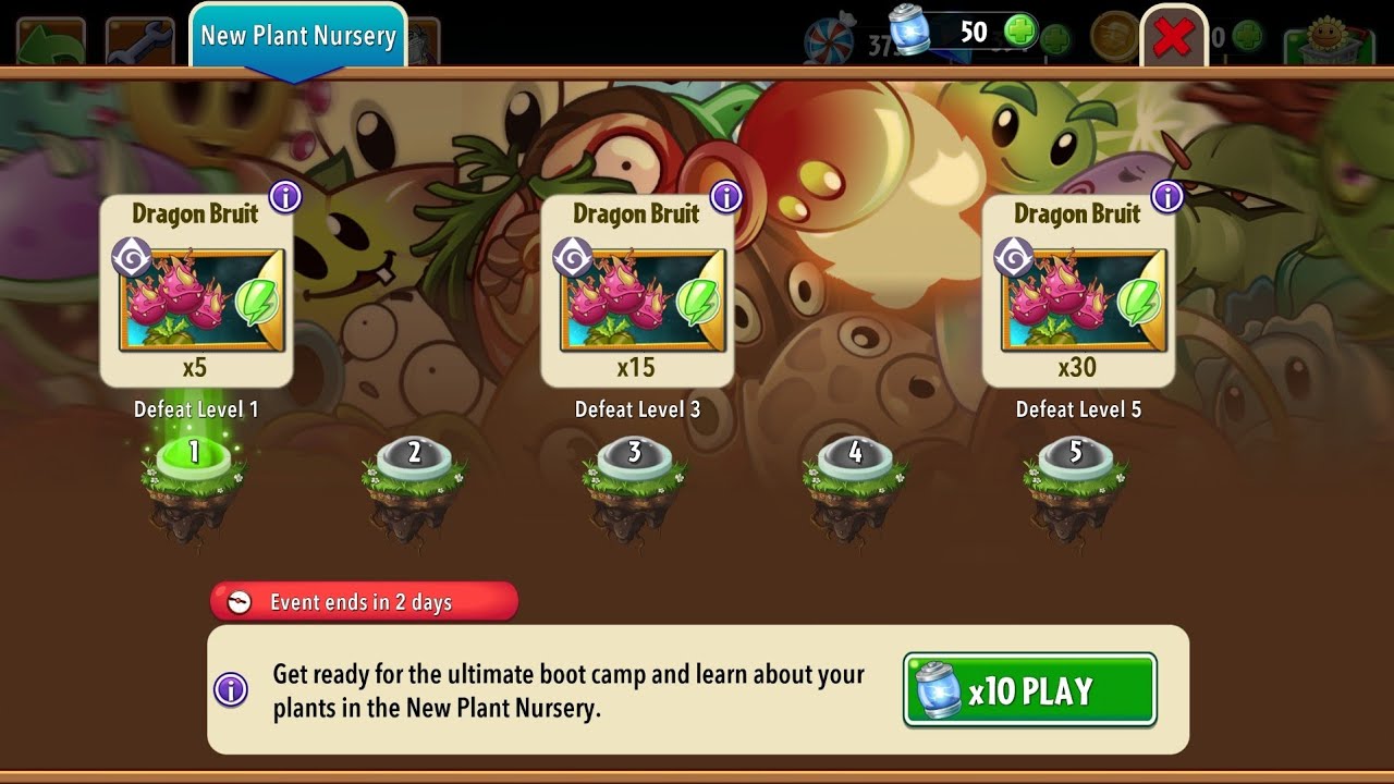 Dragon Bruit New Plant Of Nursery Event (Plants vs Zombies 2) # ...