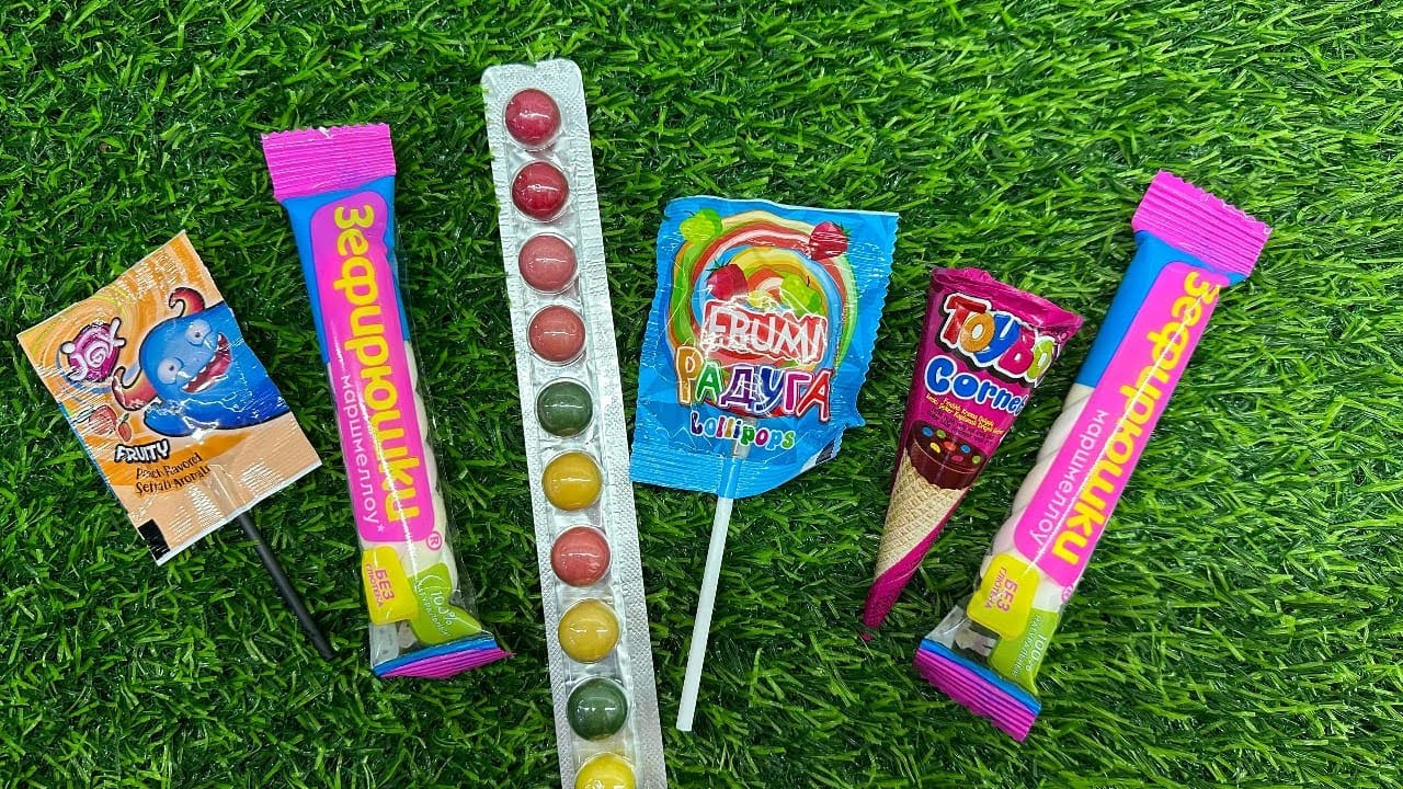 Satisfying video ASMR lollipops candy unboxing video Asmr opening video ...