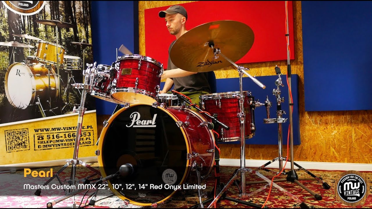 MW-Vintage.pl - Pearl Masters Custom MMX 22", 10", 12", 14" Red Onyx ...