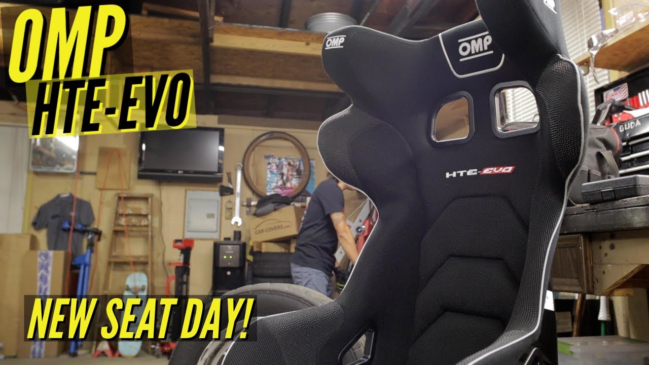 OMP HTE EVO Halo Seat | BMW E36 New Seat Day - YouTube