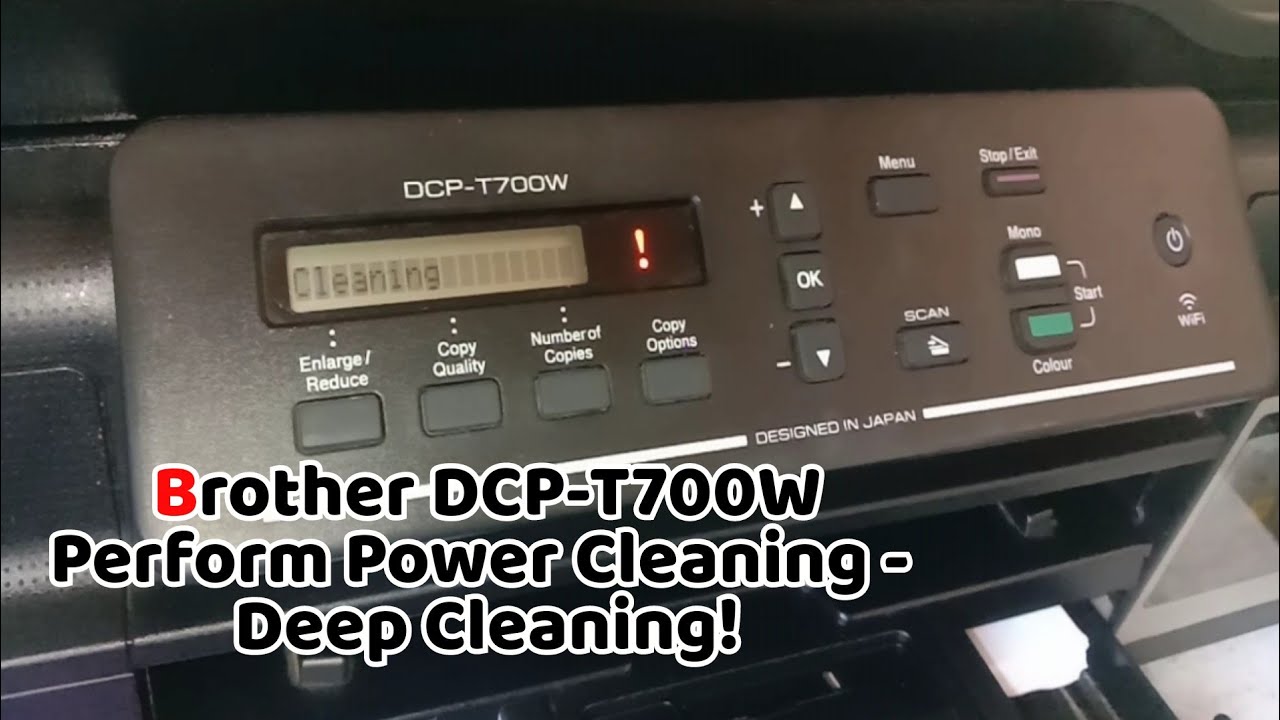 Brother DCP-T700W | Power Cleaning or Power Ink Flushing Guide | Tech ...