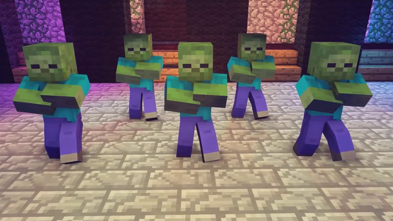 Dance Battle. Zombie vs Skeleton. Minecraft Animation - YouTube