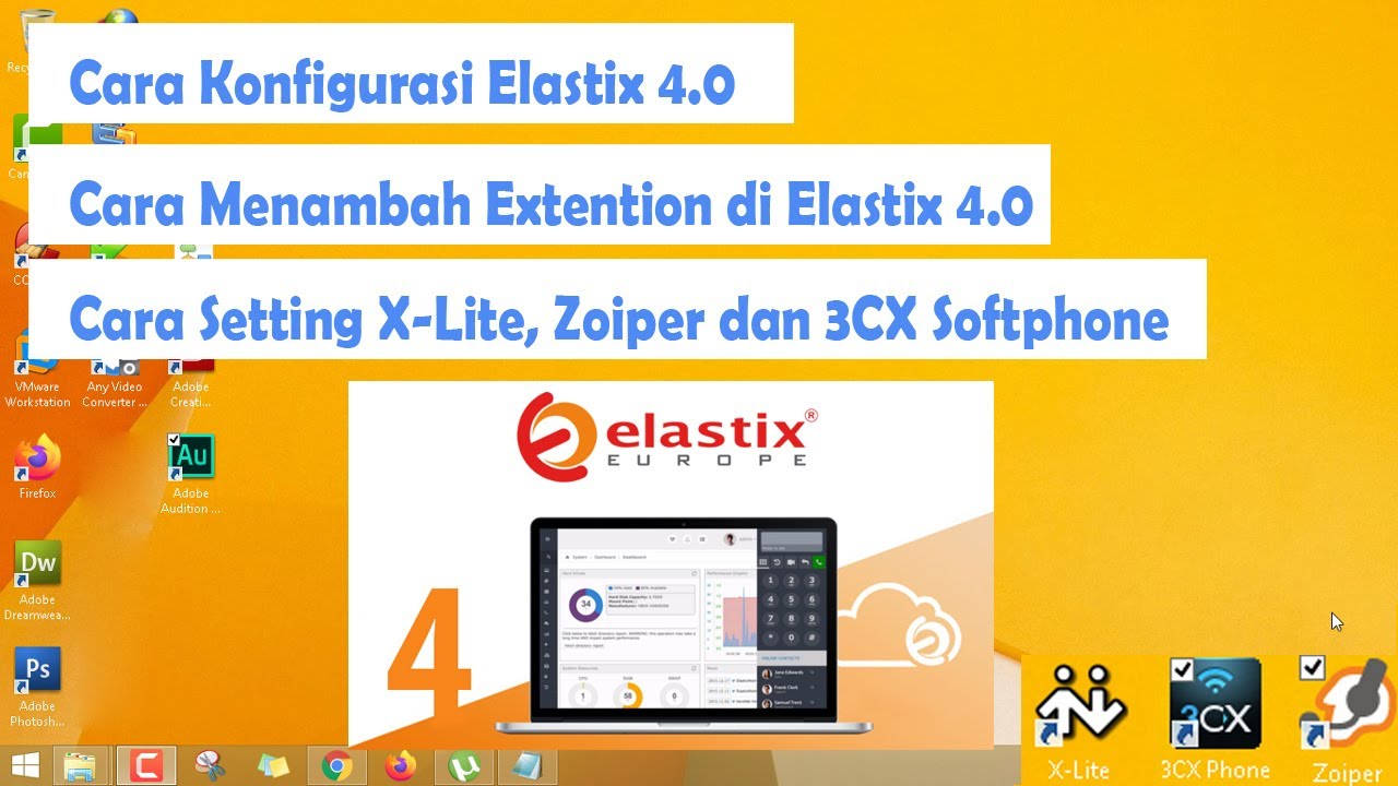 Cara Konfigurasi Elastix, menambahkan Extention dan melakukan setting pada Aplikasi Softphone ...