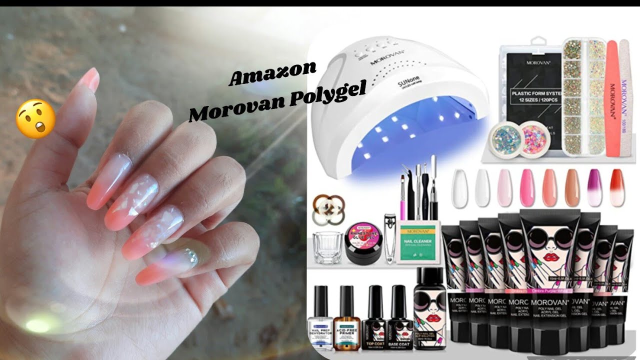 Trying an Amazon Morovan Polygel Kit..Polygel Changes Colors! (I’m a ...