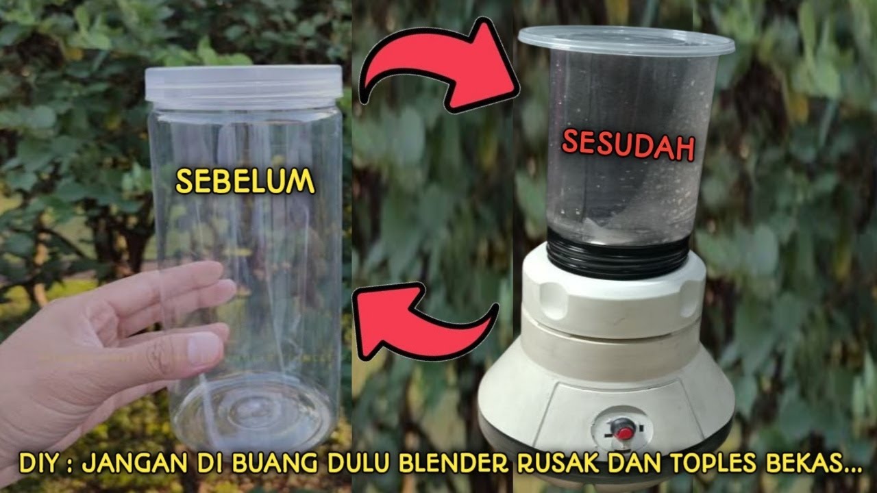 DIY BLENDER DAN TOPLES BEKAS! - YouTube