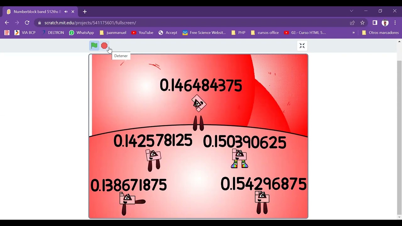 Numberblocks band 512ths 8 - YouTube