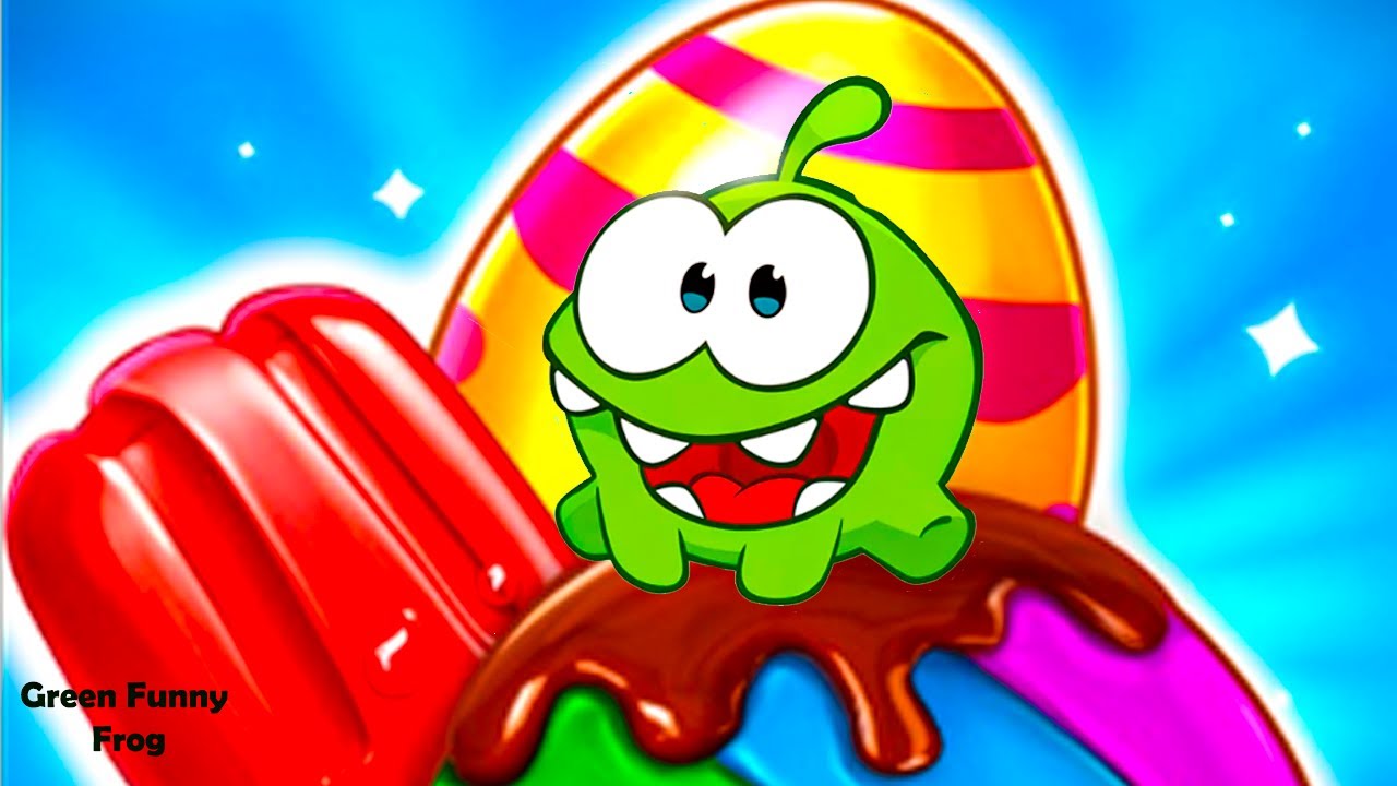Cut the Rope. Green Funny Frog catches lollipops - YouTube