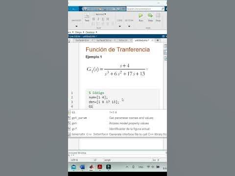 Función de Transferencia con #Matlab - YouTube