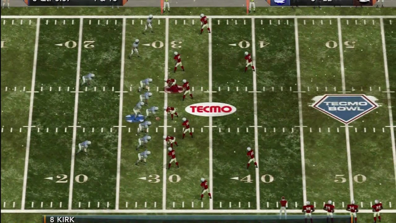 Tecmo Bowl Throwback Gameplay Segment - YouTube