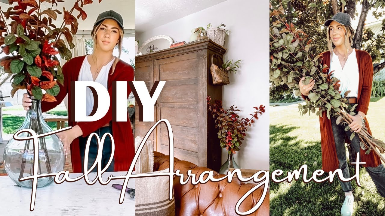 DIY | FALL ARRANGEMENT | FALL DECOR | 2022 | GRACE COATS - YouTube
