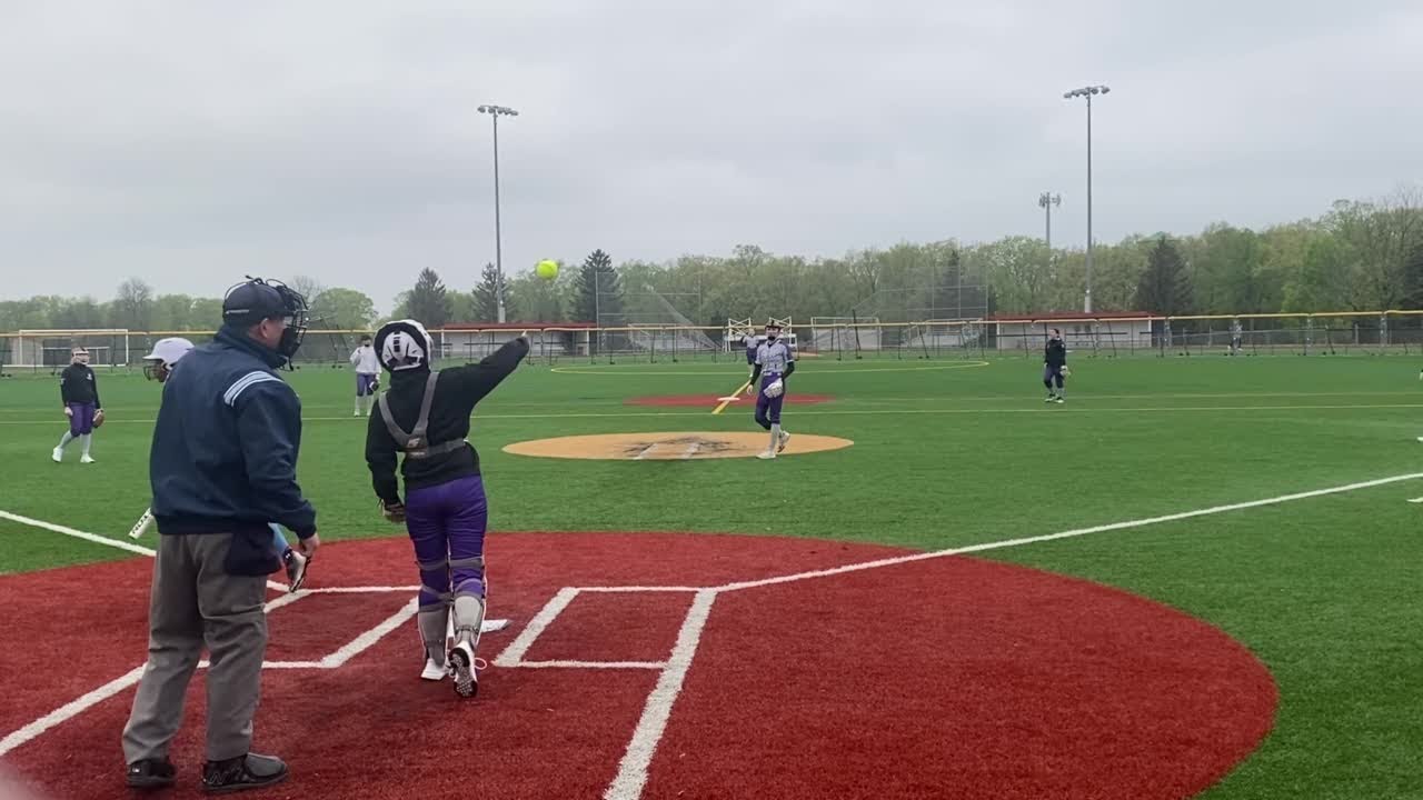 Union Springs' Paityn Delaney strikes out a Moravia batter - YouTube