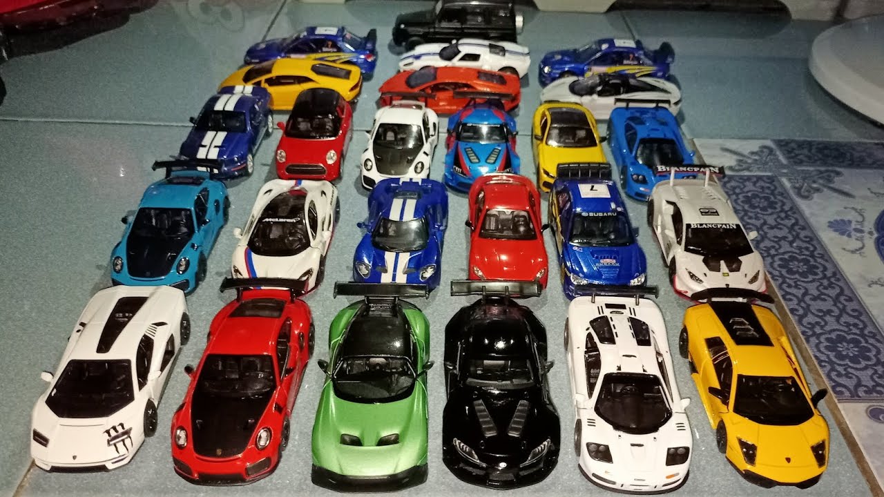 Super Cars Toy Garage | Diecast small scale Car | Kinsmart,RMZ city and ...