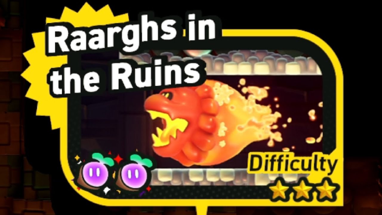 Raarghs in the Ruins 100% All Coins and Wonder Seeds Super Mario Bros ...