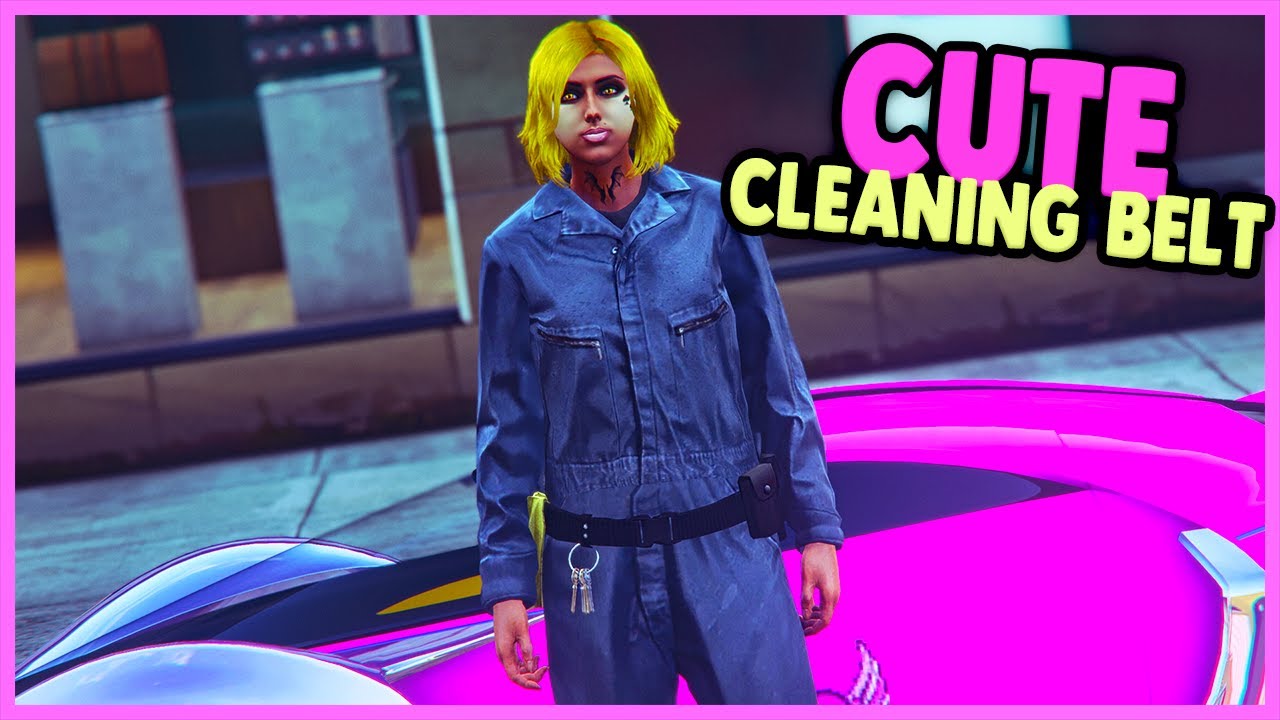 HOW TO GET THE CLEANING BELT IN GTA 5 ONLINE 1.61 *FOR MERGE CLOTHING ...