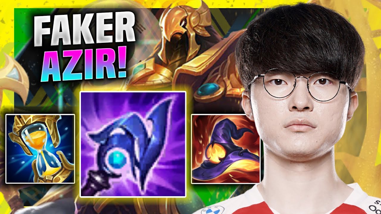 FAKER BRINGS BACK HIS ICONIC AZIR! - T1 Faker Plays Azir Mid vs Zed ...