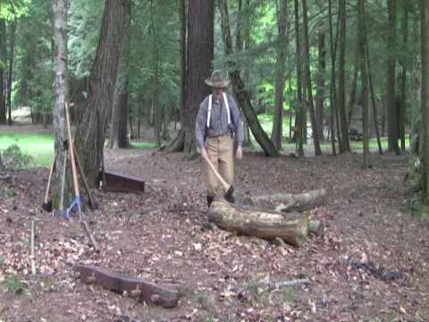 Old Time Lumbering Demonstration (4 of 6) - YouTube