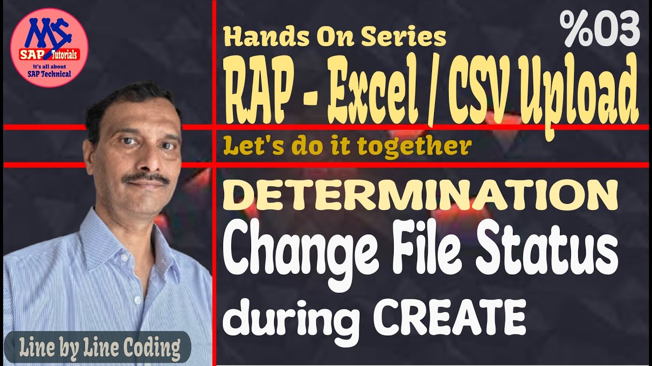 Determination - Change File Status (Excel/CSV Upload in RAP #03 - Hands ...