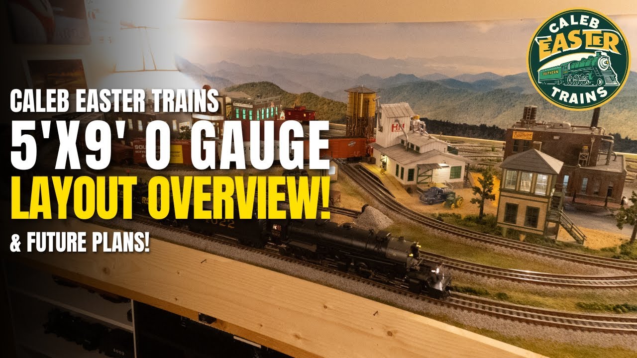 5'x9' O Gauge Layout Overview! - Caleb Easter Trains - YouTube
