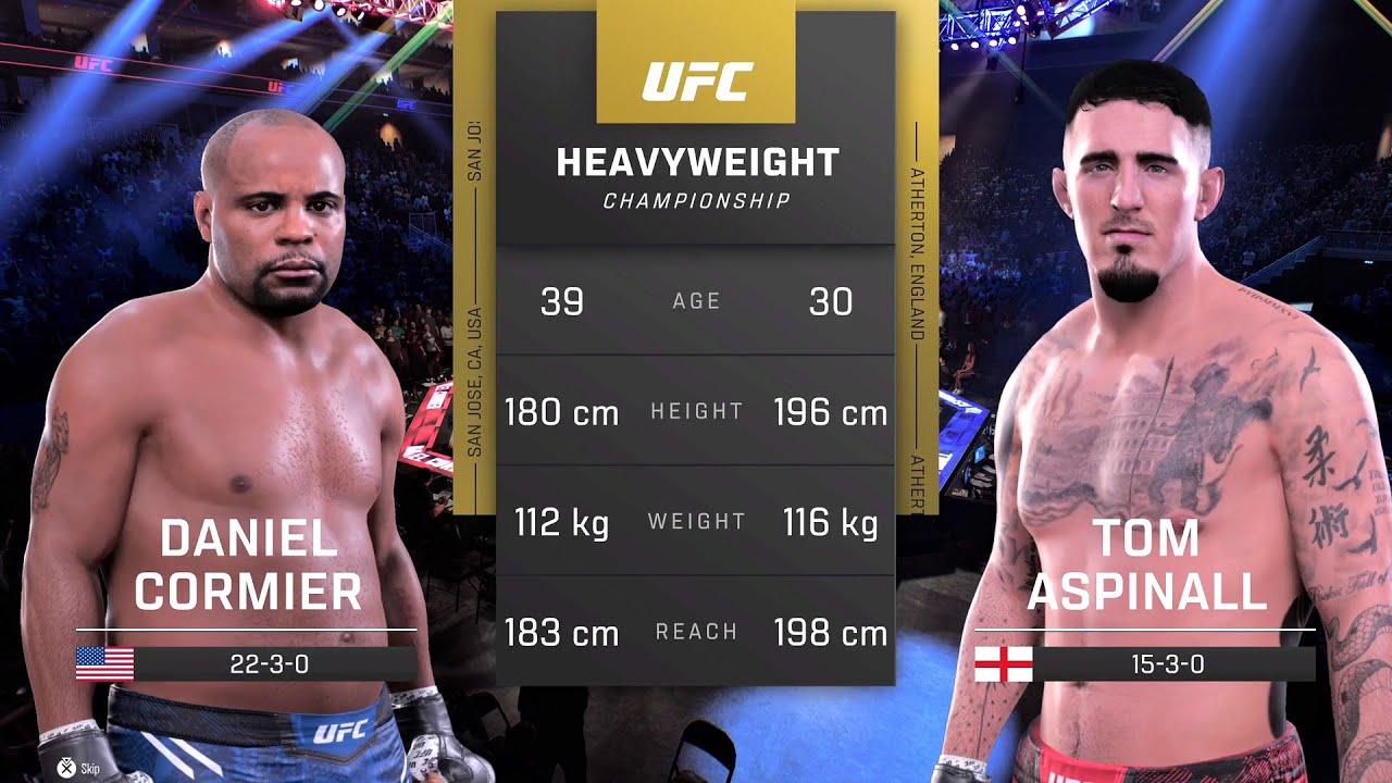 Daniel Cormier vs Tom Aspinall Full Fight - UFC 5 Fight Night - YouTube