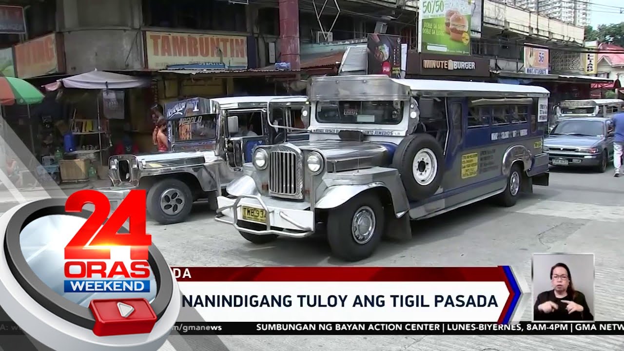 Manibela, nanindigang tuloy ang tigil-pasada | 24 Oras Weekend - YouTube