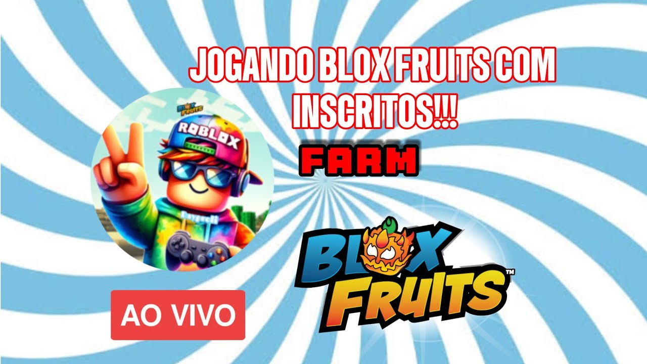 PRIMEIRA LIVE DE BLOX FRUITS AQUI NO CANAL (Meu Nick: Rio_NightGamerGG ...