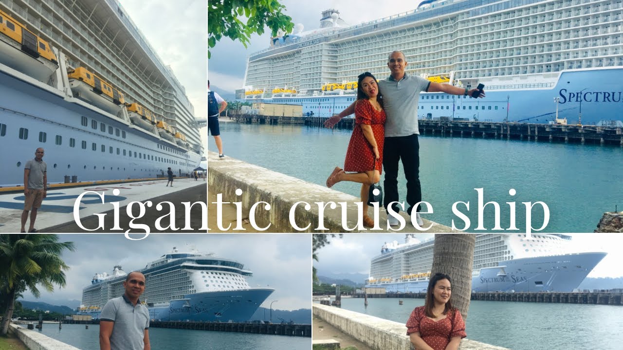 First time up close a massive ship | Royal Caribbean Spectrum of the ...