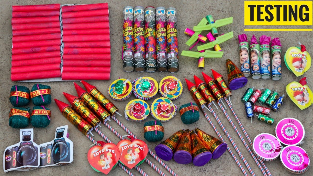Crackers Testing 2021 | Unique & Different Types Of Fireworks Testing ...