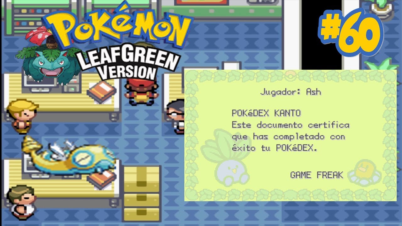 Pokémon Verde Hoja #60 - Pokedex Regional completada - YouTube
