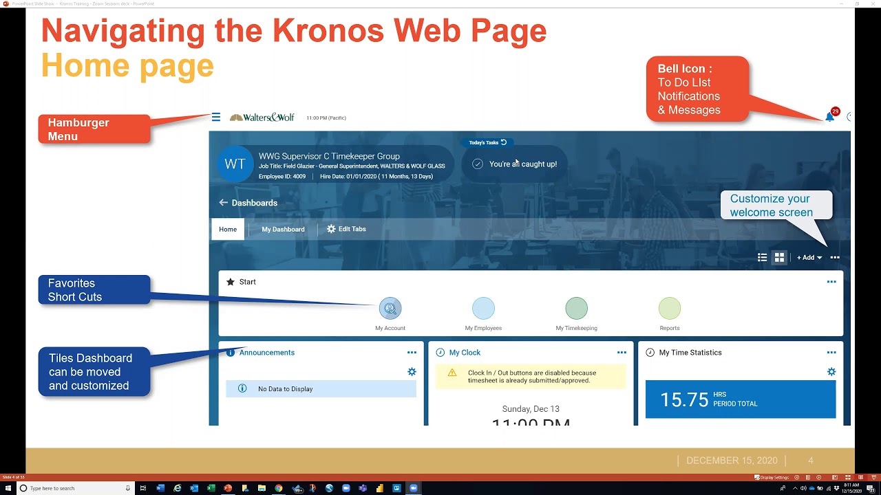 Kronos Zoom Training - Monday Dec 15th Session - YouTube