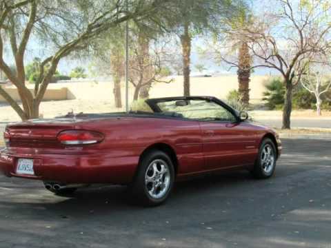 2000 Chrysler Sebring Convertible LIMITED EDTION (palm desert ...