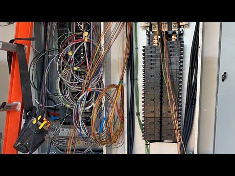 Terminating high voltage electrical panel! Branch circuits #electrical ...