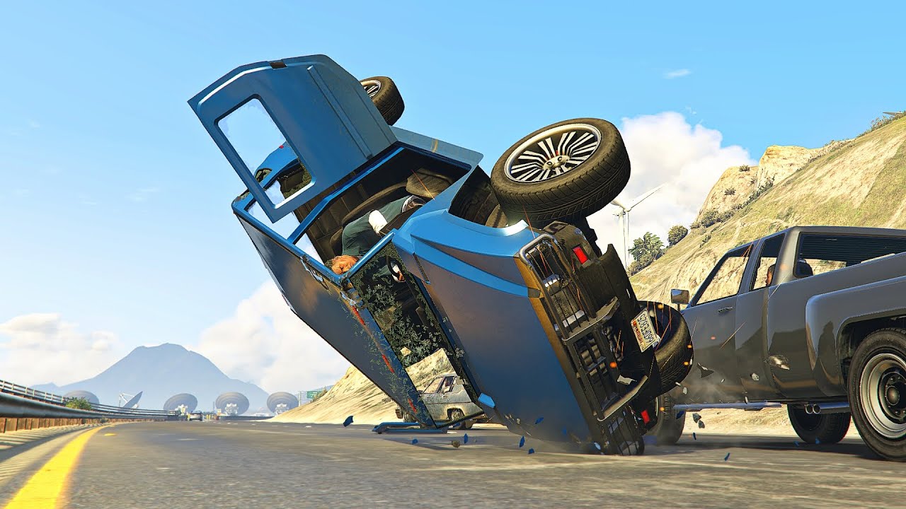 GTA 5 - Realistic Car Crashes Compilation (Slow Motion) Ep.2 - YouTube