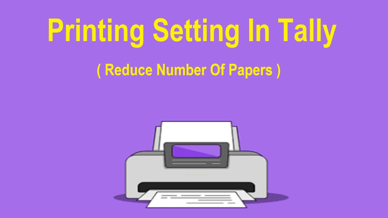 Optimise Printing || TallyPrime printing configuration || Tally ...