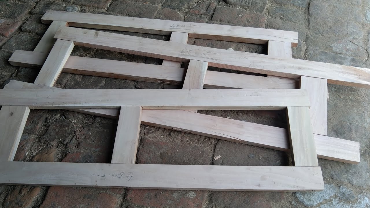 How to make a wooden windows frame // Wooden window frame - YouTube