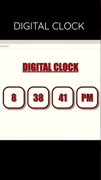 Digital clock using js #javascript #byastha #digitalclock #code #coders ...