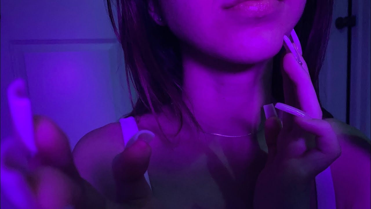 [ASMR - Some talking] Skin tip taps + collarbone tracing - YouTube