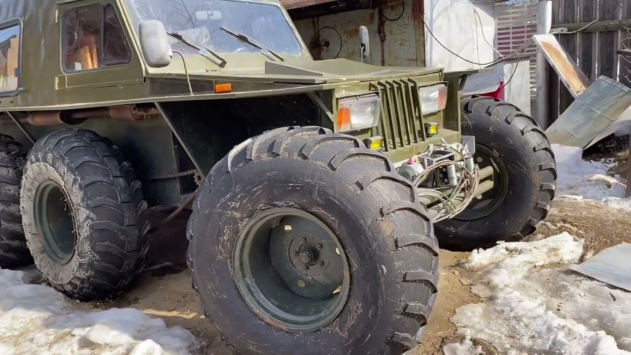 Came to visit grandparents, snowmaking, homemade swamp buggy for ...