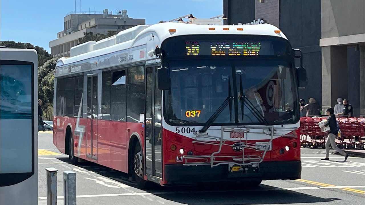 ⁴ᴷ⁶⁰ SF MUNI 2021 BYD K9MD #5004 on 58 Lake Merced - YouTube