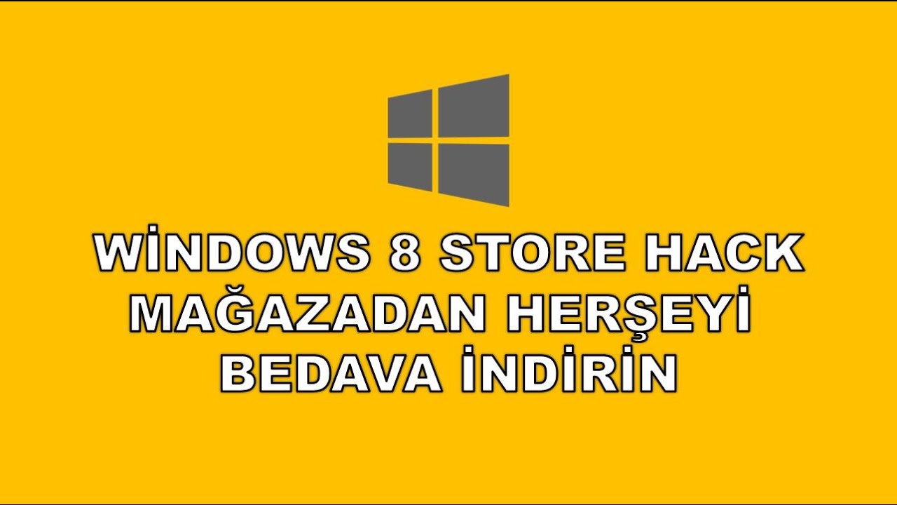 WİNDOWS 8 MAĞAZA HACK NASIL YAPILIR PARALI OYUNLARI BEDAVA İNDİR - YouTube