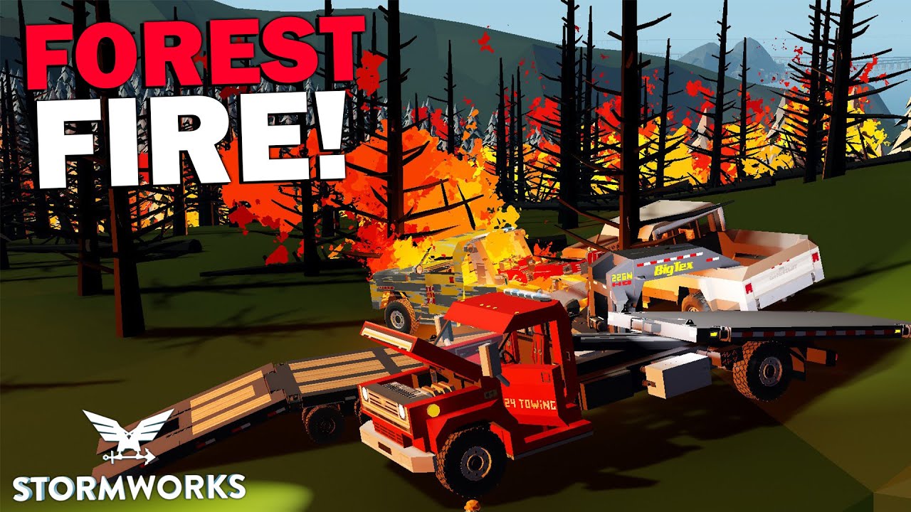 Tow Truck Fire Spreads! - Stormworks Gameplay - YouTube