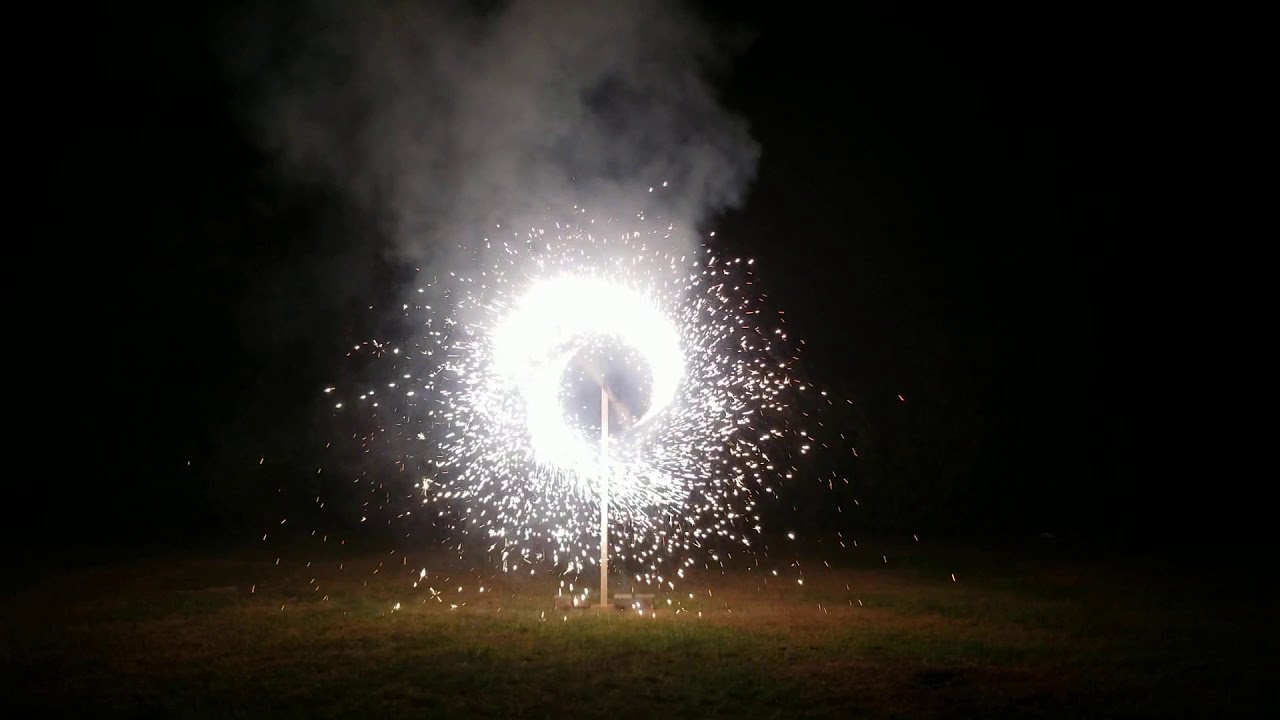 Pyro wheel - YouTube