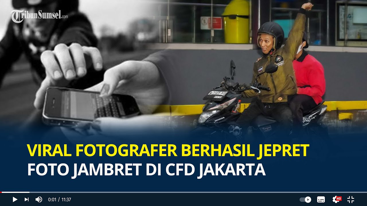 Viral Fotografer Berhasil Jepret Foto Jambret saat Beraksi di CFD ...