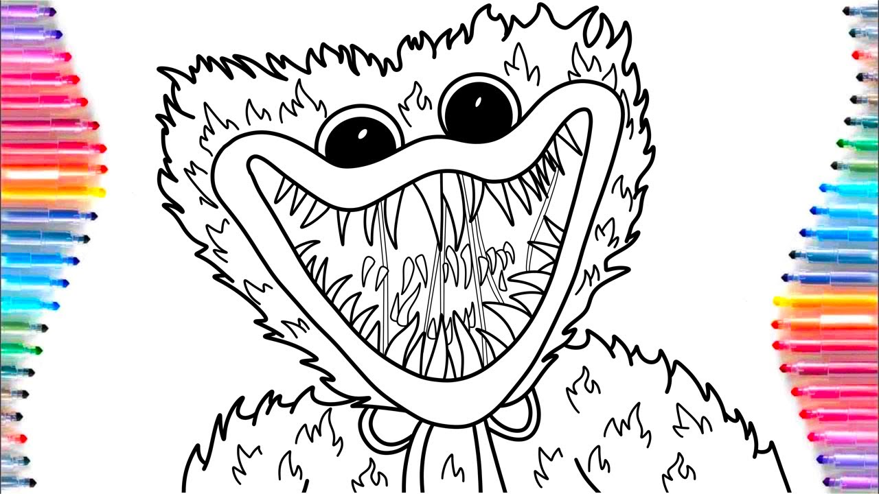 COMO DIBUJAR A HUGGY WUGGY | Páginas para colorear | Friday Night ...