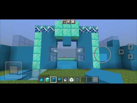 Building a Minecraft Blue Mansion with my Niece - YouTube