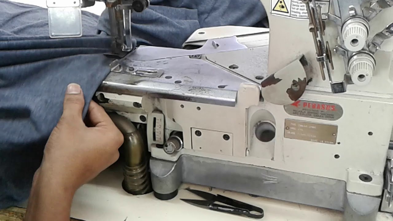 Bottom hem process of Basic tee shirt - YouTube