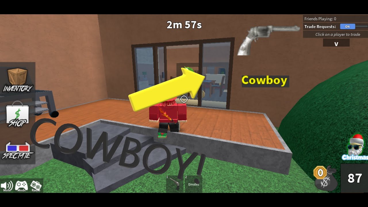 ROBLOX MM2 Cowboy Vintage review | 9454dog - YouTube