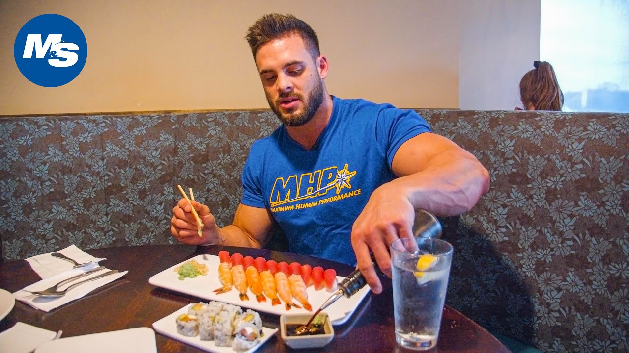 What Bodybuilders Eat At Restaurants | Sushi Feast | Logan Franklin ...